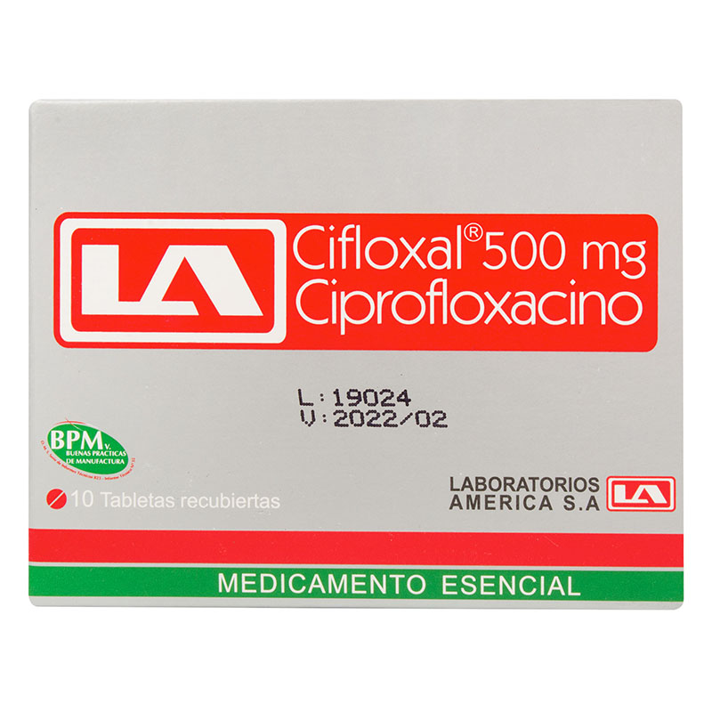 Cifloxal 500 Mg 10 Tabletas La – Droguería Refugio Covelli