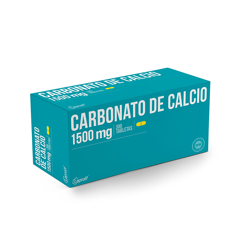 Carbonato De Calcio 1500/600 Mg 300 Tabletas Lp – Droguería Refugio Covelli